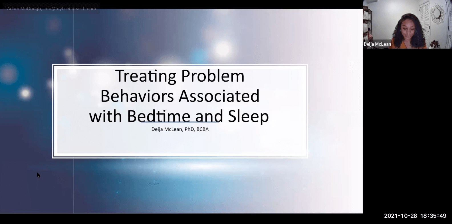 (REC) Treating Problem Behaviors Associated with Bedtime and Sleep - BABA